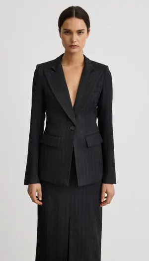 Smythe Longline Peaked Lapel Blazer