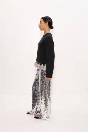 SIMONMILLER Roni Metallic Tassel Sweater