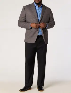 Michael Kors Big & Tall Tonal Houndstooth Sport Coat