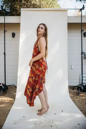 SUN CHILD Classic Silk Dress