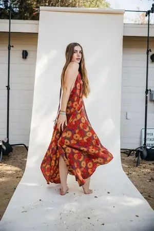 SUN CHILD Classic Silk Dress
