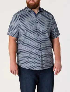 SYNRGY BY DXL Big & Tall Micro Diamond Sport Shirt V2