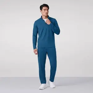JACK ARCHER Clubhouse Range Quarter-zip - Pacific Blue