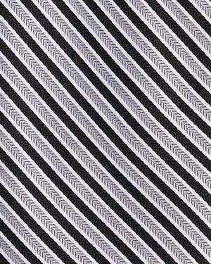OAK HILL BY DXL Big & Tall Striped Tie - Grey