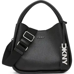 Dkny Capri Medium Hobo Bag - Black/silv