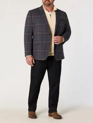 TALLIA Big & Tall Bold Plaid Sport Coat