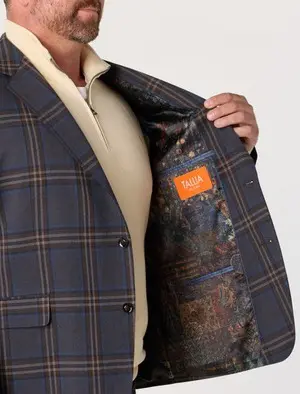 TALLIA Big & Tall Bold Plaid Sport Coat