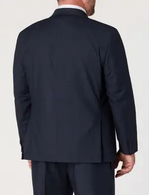 Michael Kors Big & Tall Houndstooth Windowpane Suit Jacket