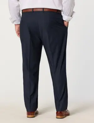 Michael Kors Big & Tall Houndstooth Windowpane Suit Pants