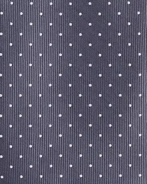 OAK HILL BY DXL Big & Tall Dotted Tie V2 - Grey