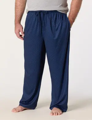 HARBOR BAY BY DXL Big & Tall Geometric Printed Lounge Pants