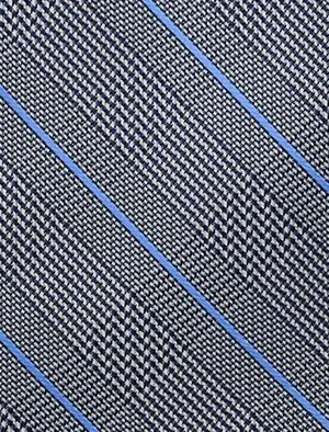SYNRGY BY DXL Synrgy Big & Tall Dusty Glen Plaid Neck Tie - Navy