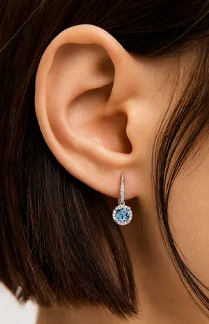 LABANTE LONDON Azure Drop Sterling Silver Earrings
