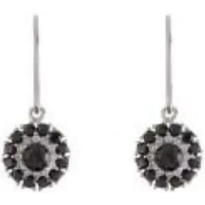 LABANTE LONDON Noir Drop Sterling Statement Earrings - Silver