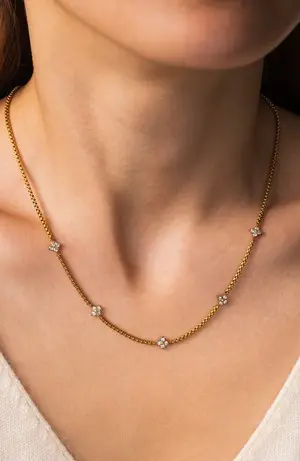 MINT & LILY Radiant Clover Necklace