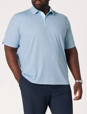 CALLAWAY Big & Tall Chevron Print Golf Polo Shirt