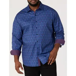 SYNRGY BY DXL Big & Tall Medallion Print Sport Shirt V2