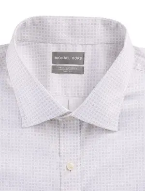 Michael Kors Big & Tall Micro Starburst Pattern Performance Dress Shirt