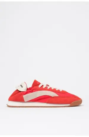 Bimba Y Lola 13 06 Suede Nylon Sneakers - Red