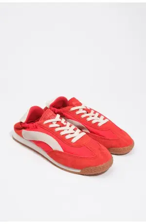 Bimba Y Lola 13 06 Suede Nylon Sneakers - Red