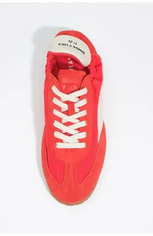 Bimba Y Lola 13 06 Suede Nylon Sneakers - Red