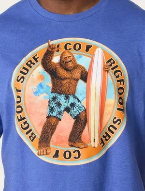 TRUE NATION BY DXL Big & Tall Bigfoot Summer Graphic Tee