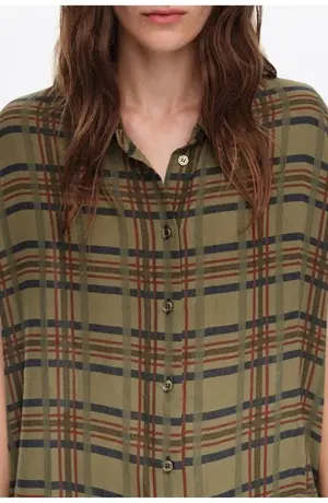 Bimba Y Lola Checked Dropped-shoulder Shirt
