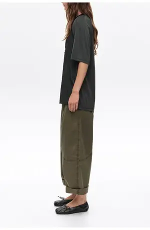 Bimba Y Lola Lace Bib T-shirt - Washed Black
