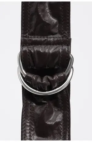 Bimba Y Lola Medium Shiny Moon Bag - Aubergine