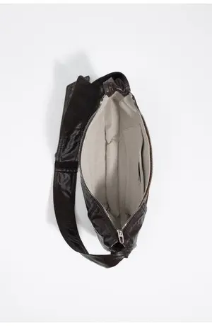 Bimba Y Lola Medium Shiny Moon Bag - Aubergine
