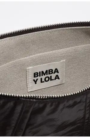 Bimba Y Lola Medium Shiny Moon Bag - Aubergine