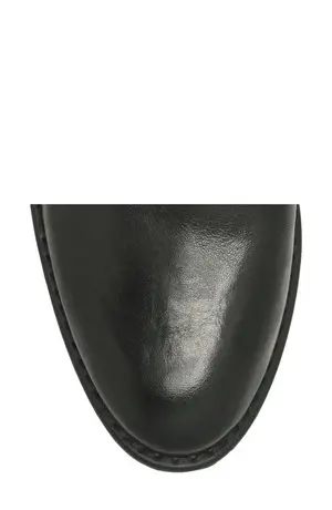 COMFORTIVA Cherryl Leather Bootie With Buckle Detail - Black