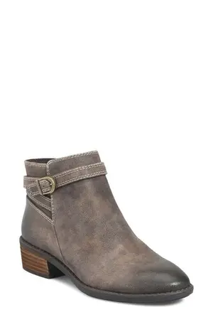 COMFORTIVA Cheryll Leather Bootie - Dark Brown