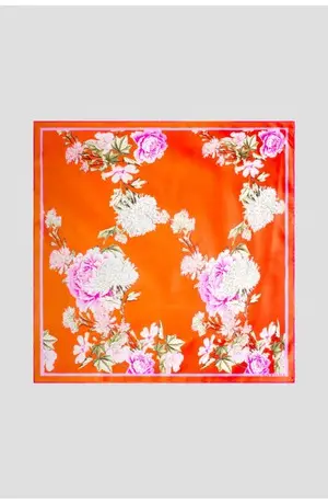 Natori Imperial Silk Scarf Dragon Print - Red