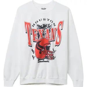 Junk Food Houston Texans Conversion Graphic Sweatshirt - White