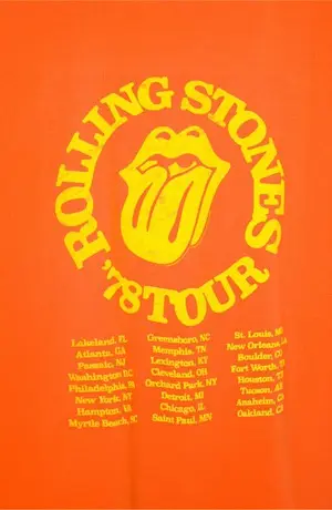 Junk Food Rolling Stones '78 Tour Graphic T-shirt