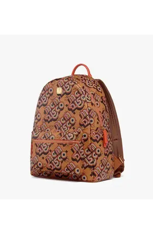 Mcm Medium Stark Backpack In Disco Visetos