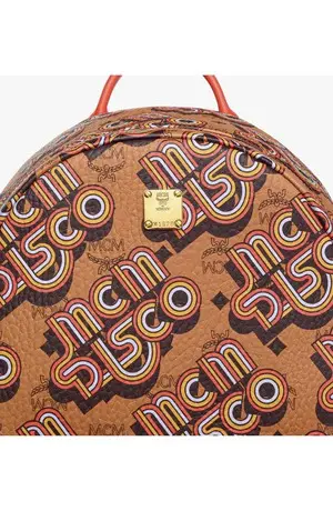 Mcm Medium Stark Backpack In Disco Visetos