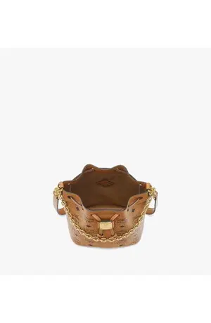 Mcm Dessau Drawstring Bag In Visetos