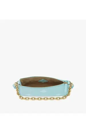 Mcm Medium Aren Chain Pouch In Resetos - Green