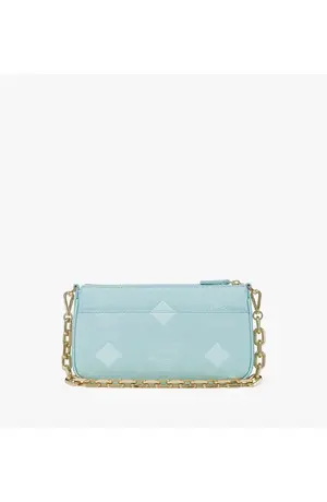 Mcm Medium Aren Chain Pouch In Resetos - Green