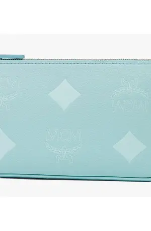 Mcm Medium Aren Chain Pouch In Resetos - Green