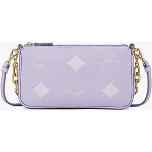 Mcm Medium Aren Chain Pouch In Resetos Purple