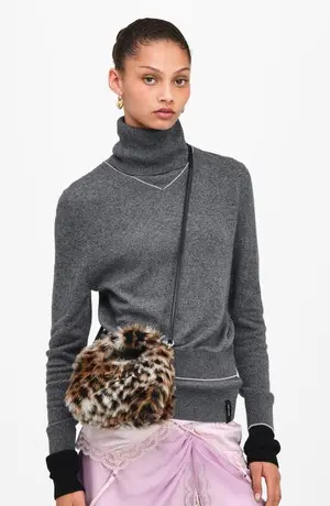 Marc Jacobs Micro Sack Faux Fur Crossbody Bag