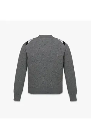 Mcm Diamond Cardigan In Wool Jacquard