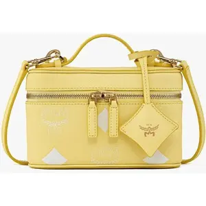Mcm Mini Aren Vanity Case In Resetos - Yellow
