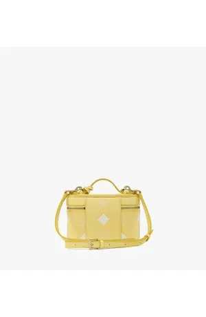 Mcm Mini Aren Vanity Case In Resetos - Yellow