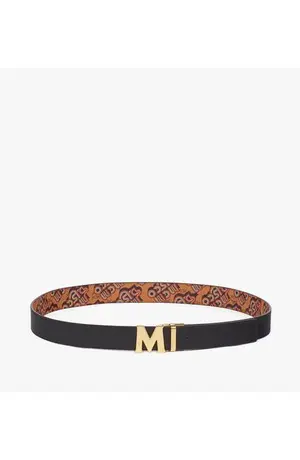 Mcm Claus M Reversible Belt 1.5 Inch In Disco Visetos