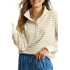 Tommy Bahama Marina Del Mar Striped Mock Neck Sweatshirt
