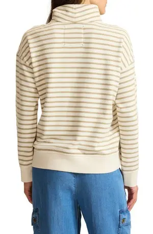 Tommy Bahama Marina Del Mar Striped Mock Neck Sweatshirt